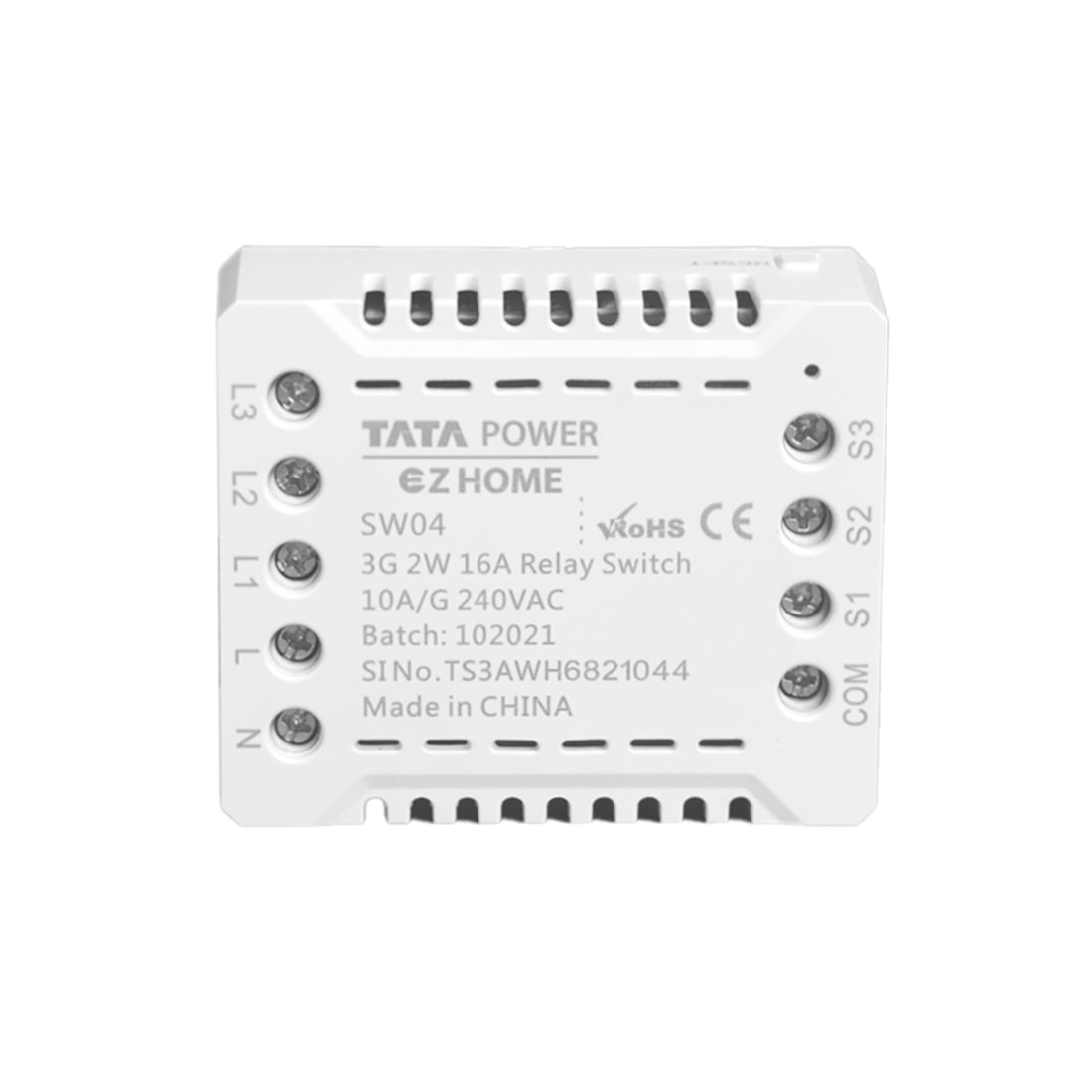 3Gang 16A Smart Relay Switch SW04 (Inbuilt RF Module GWF-KM26)