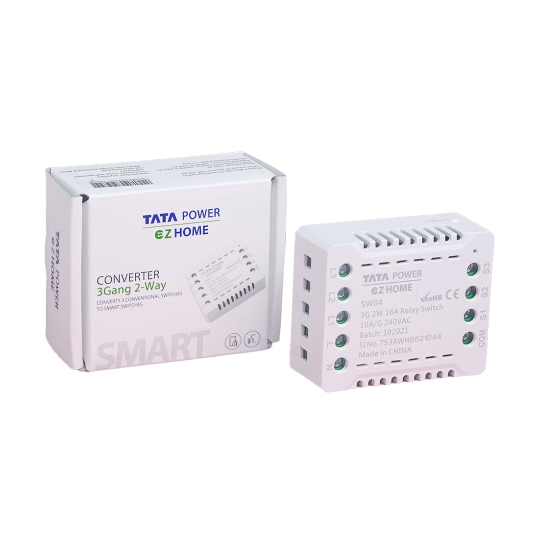 3Gang 16A Smart Relay Switch SW04 (Inbuilt RF Module GWF-KM26)